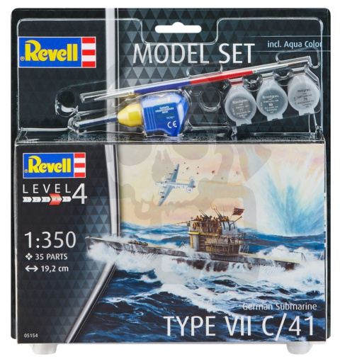 Battle-Models > Revell 65154 Niemiecki U-Boat Type VIIC /41 1:350